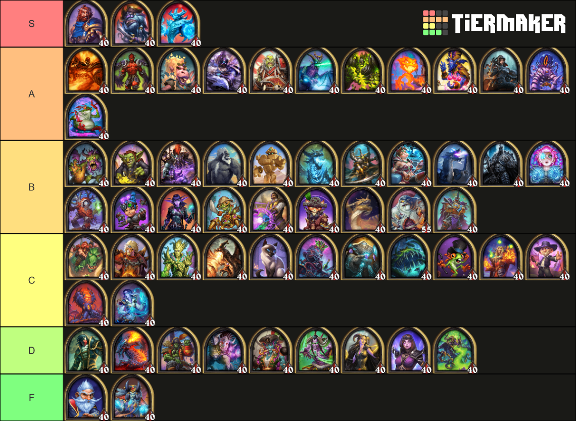 HS BattleGrounds Heroes Tier List (Community Rankings) - TierMaker HS BattleGrounds Heroes Tier List (Community Rankings) - TierMaker
