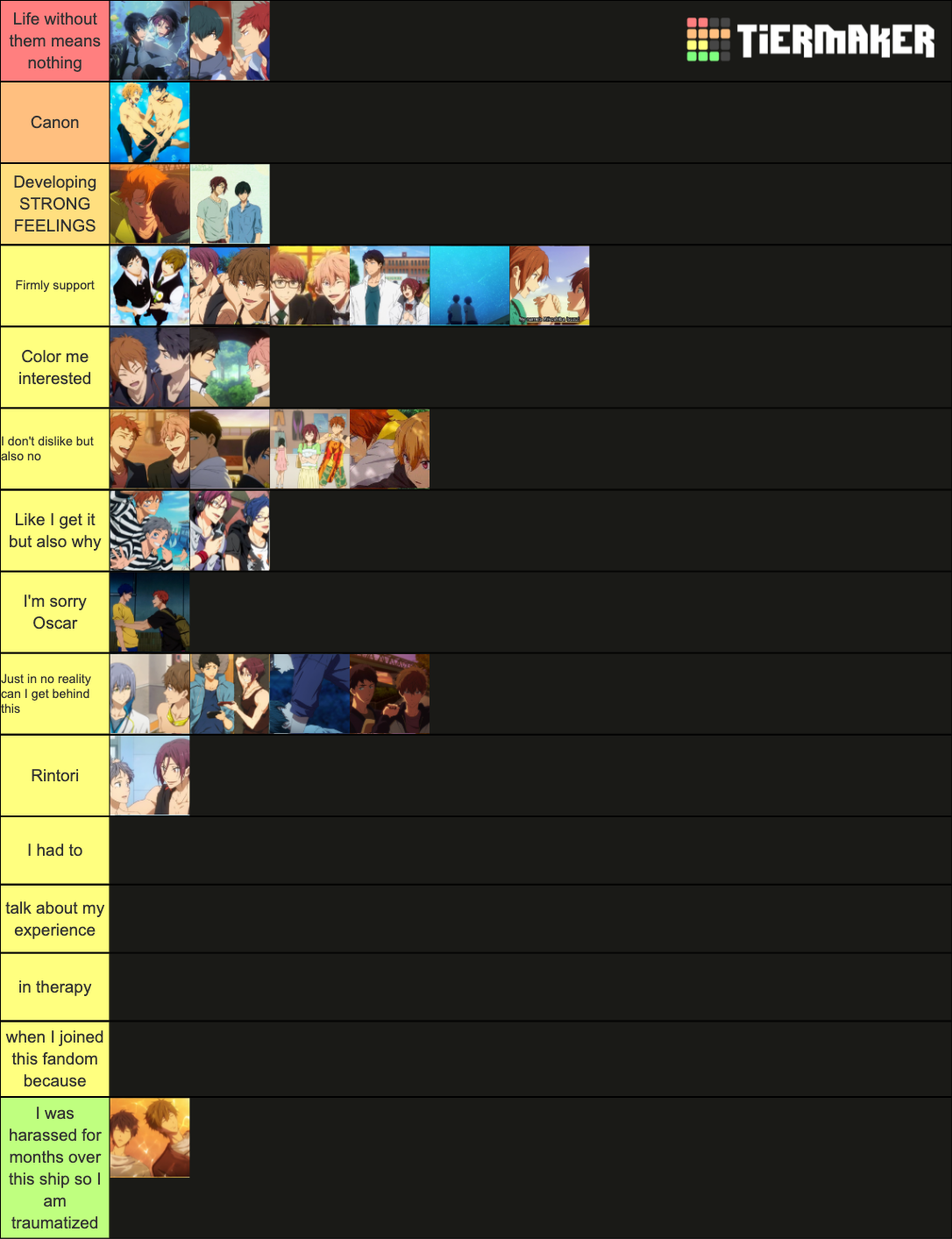Rank the Free! Ships Tier List (Community Rankings) - TierMaker