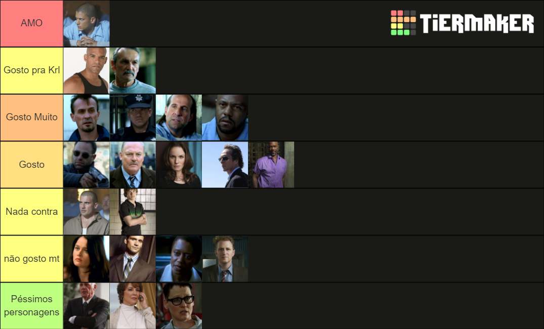 Prison Break Characters (Seasons 1-4) Tier List (Community Rankings ...