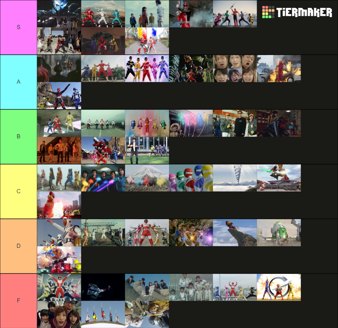 Every Super Sentai Introduction Tier List (Community Rankings) - TierMaker