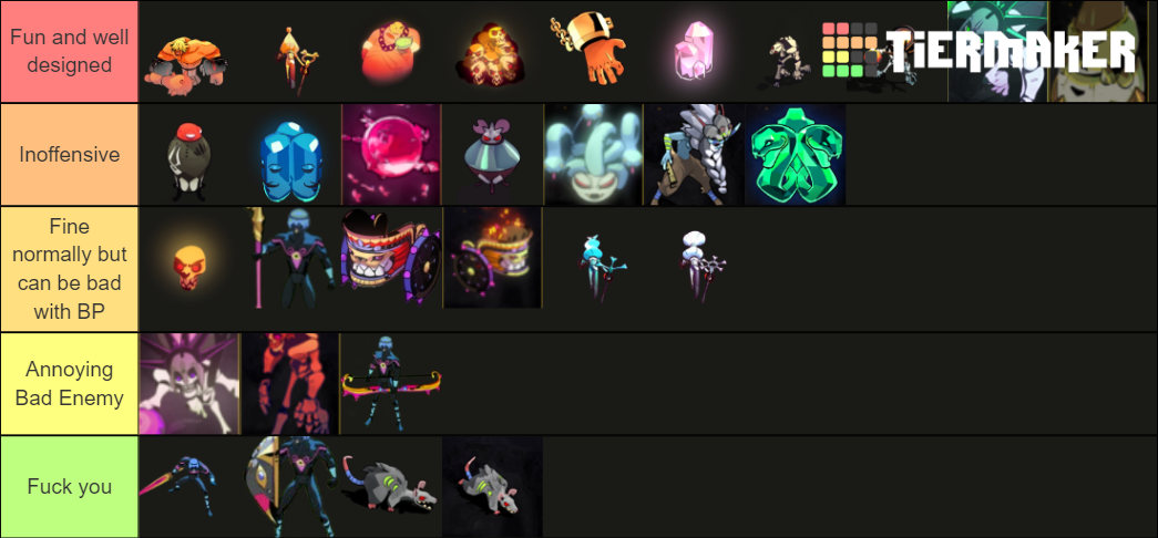 Hades - Most annoying enemies to deal with Tier List (Community ...