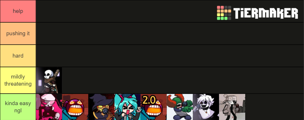 FNF Mods: Hardest Maps Tier List (Community Rankings) - TierMaker