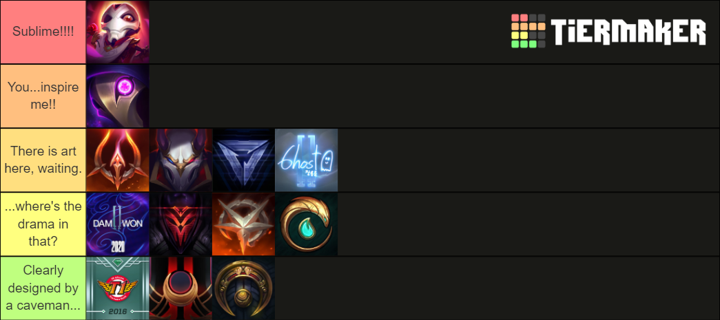 Jhin Summoner Icons Tier List (Community Rankings) - TierMaker