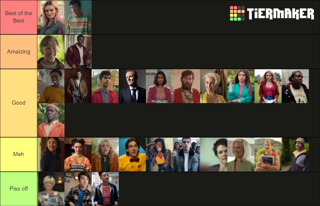 Sex Education Netflix Characters Tier List Community Rankings Tiermaker