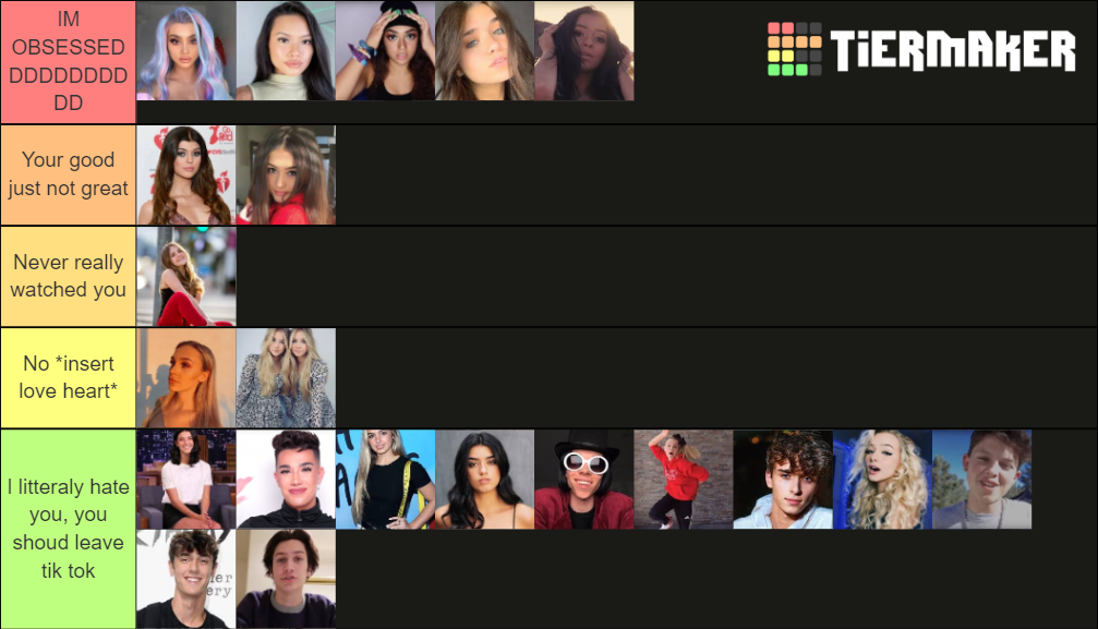 Tik Tok Stars Tier List (Community Rankings) - TierMaker