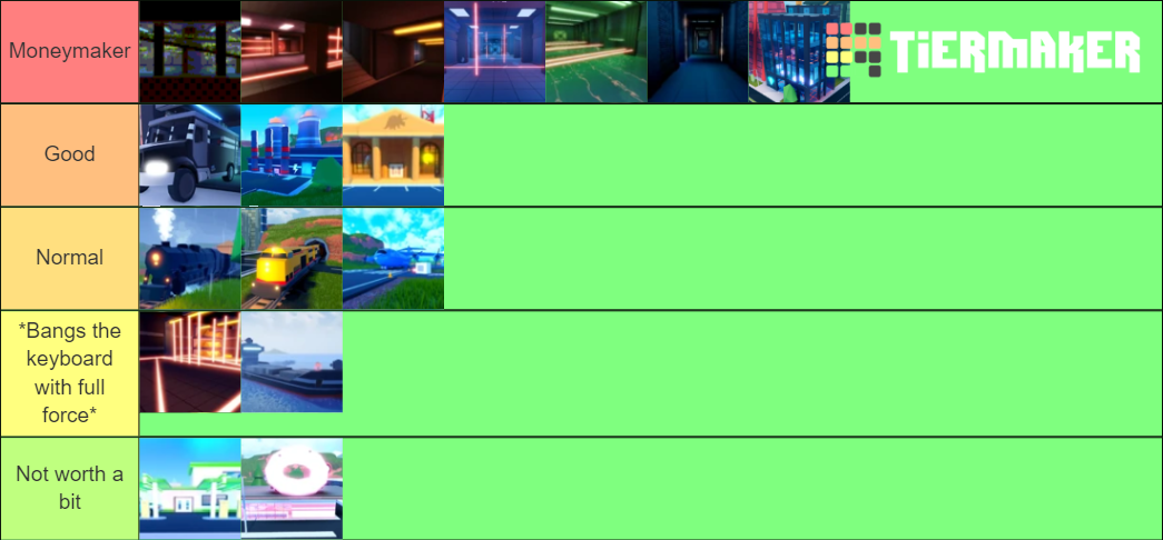 Jailbreak Robberies and Hiests Tier List (Community Rankings) - TierMaker