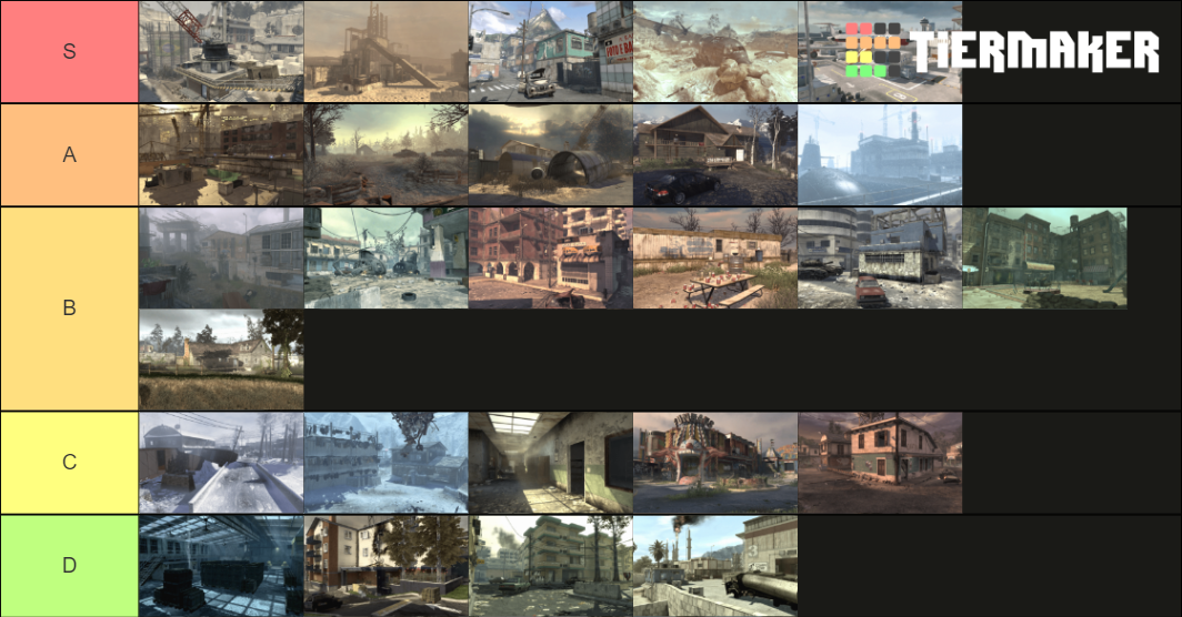 Modern Warfare 2 Maps Tier List (Community Rankings) - TierMaker
