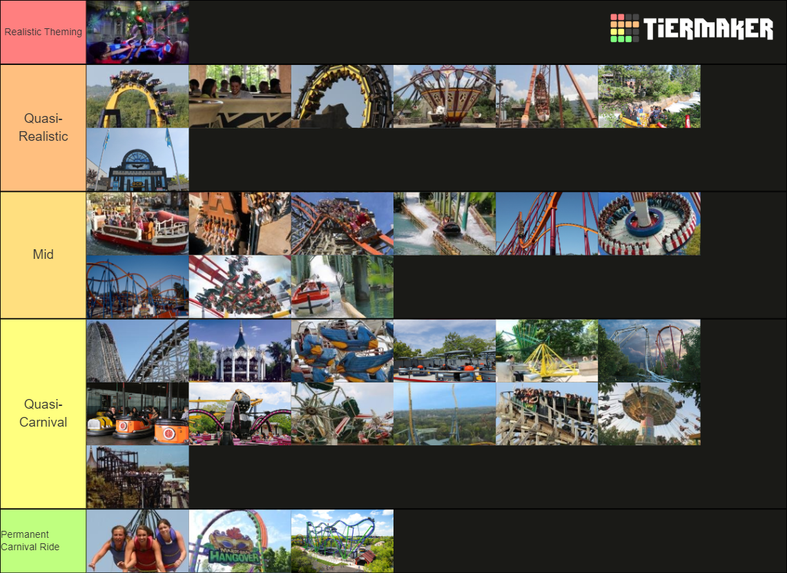 Six Flags Great America Rides Tier List (Community Rankings) - TierMaker