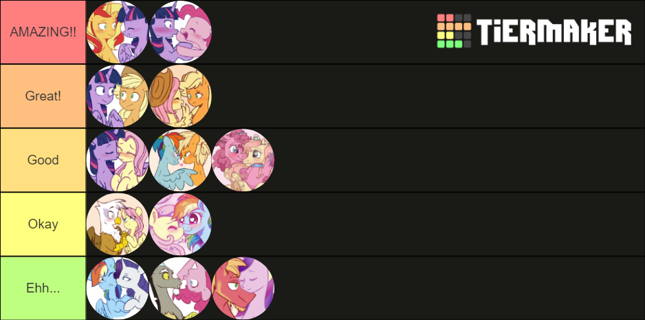 MLP Ships! Tier List (Community Rankings) - TierMaker