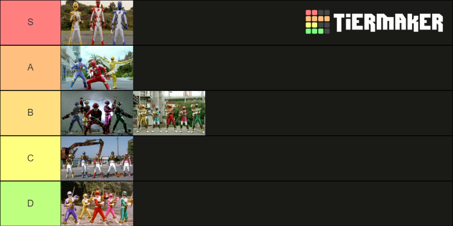 Power Rangers Team Power Ups Tier List (Community Rankings) - TierMaker