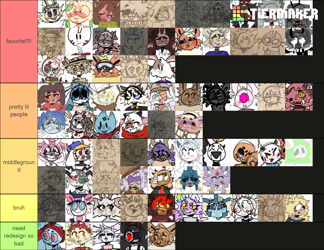 da ocs >:) Tier List (Community Rankings) - TierMaker