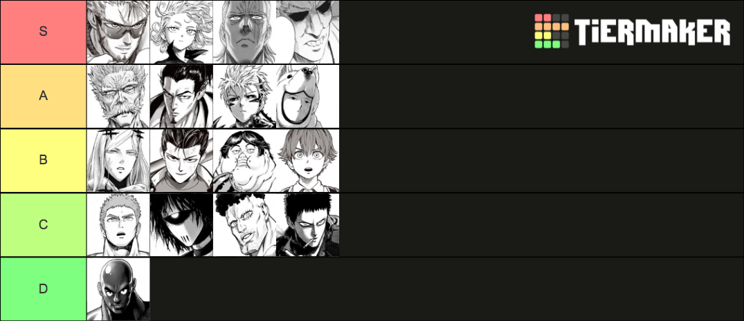 S class of One Punch Man Tier List (Community Rankings) - TierMaker