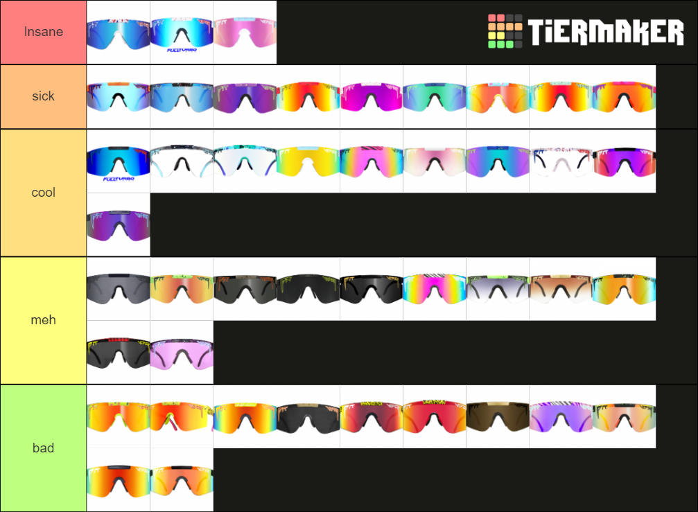 Pit Vipers Tier List (Community Rankings) - TierMaker