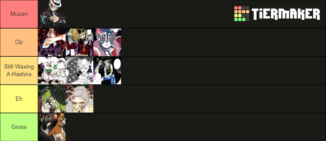 Upper Moon Demons and Muzan Tier List (Community Rankings) - TierMaker