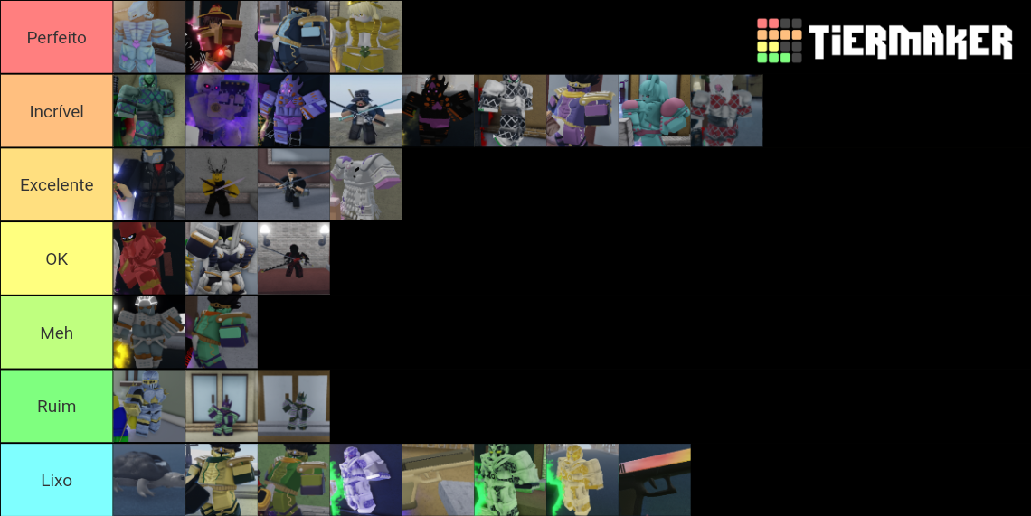 Stands Skins[YBA] Tier List (Community Rankings) - TierMaker