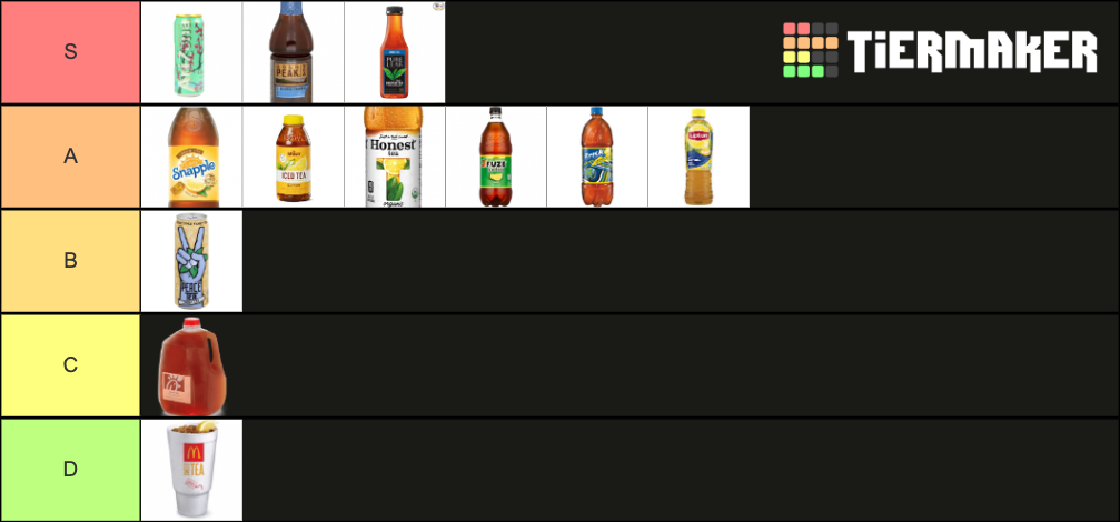 iced tea brands Tier List (Community Rankings) - TierMaker