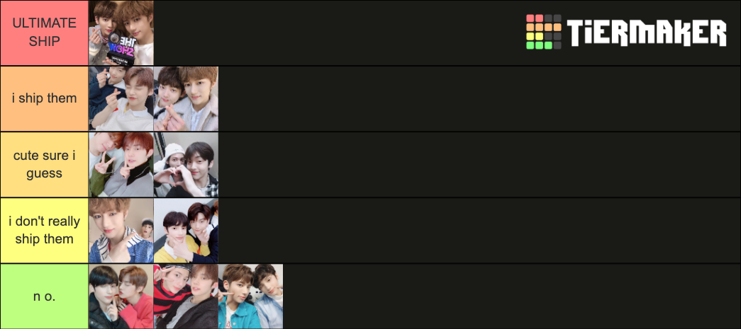 Txt ships Tier List (Community Rankings) - TierMaker