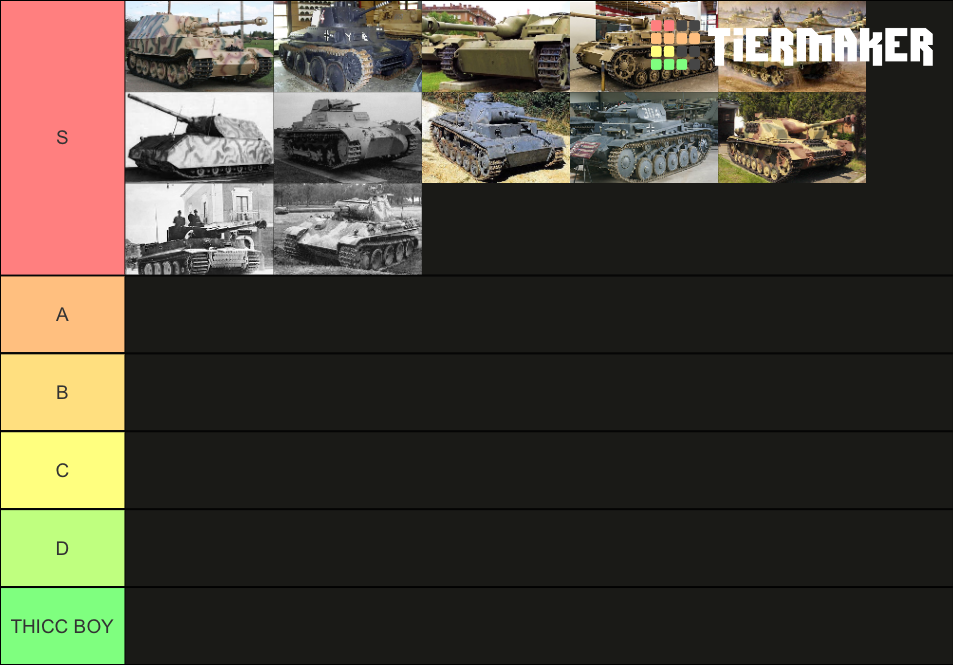German Tanks of WW2 Tier List (Community Rankings) - TierMaker