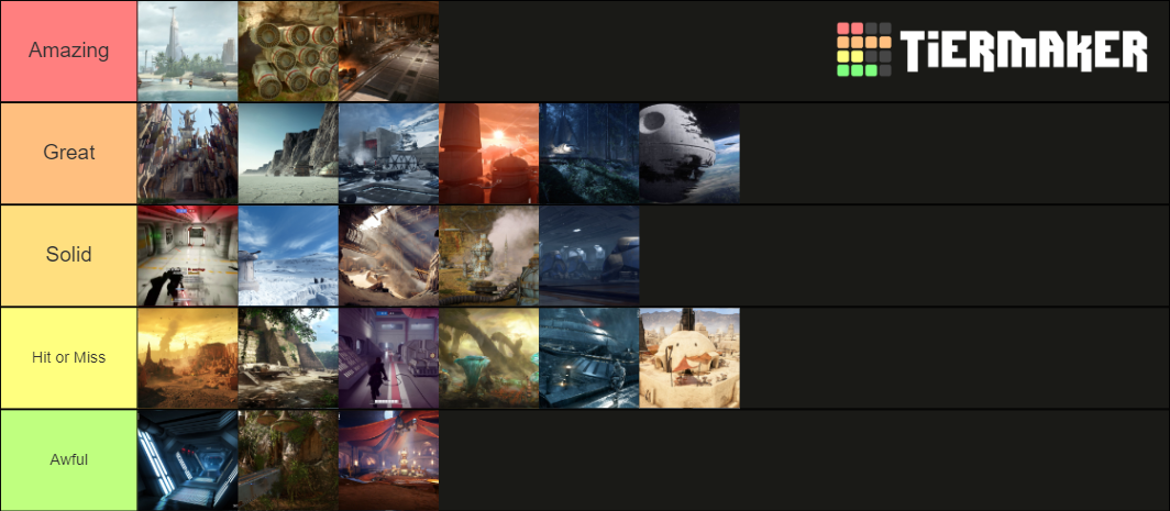 Battlefront 2 HvV Maps Ranked Tier List (Community Rankings) - TierMaker