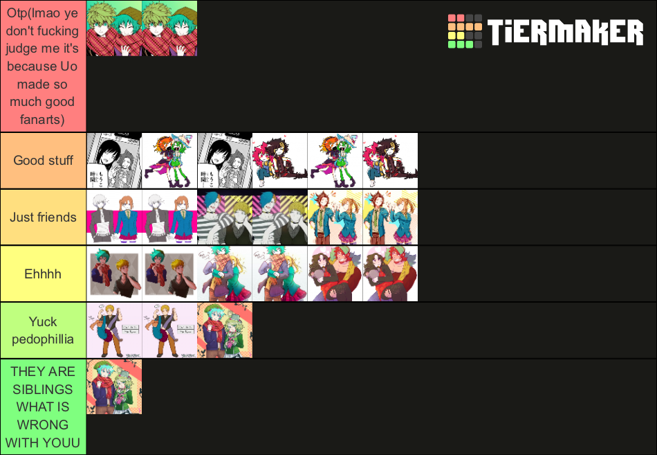 Yttd ships Tier List (Community Rankings) - TierMaker