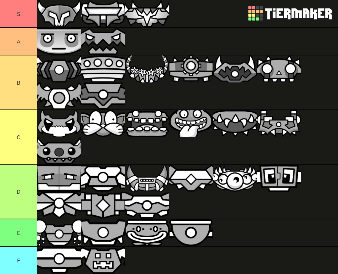 Geometry Dash (UFO's) Tier List (Community Rankings) - TierMaker