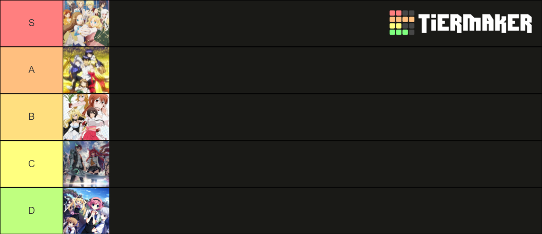 Harem Anime Ranking Tier List (Community Rankings) - TierMaker