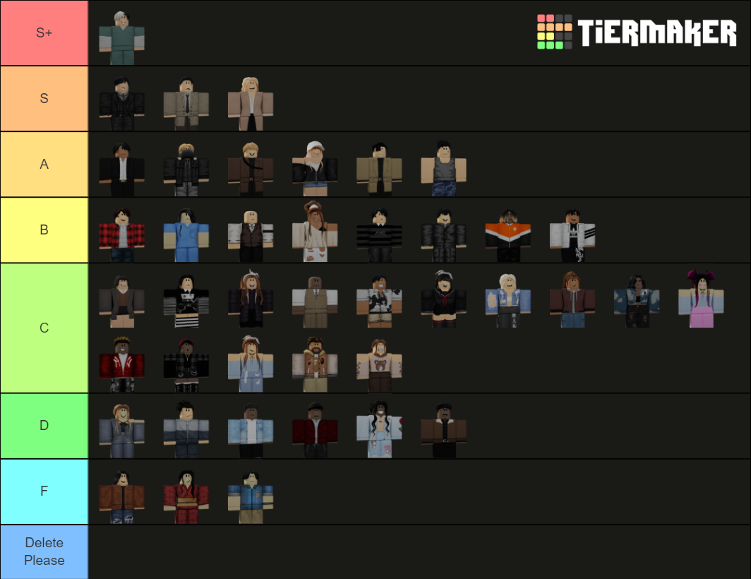 Roblox Specter Characters | 2.4 Tier List (Community Rankings) - TierMaker