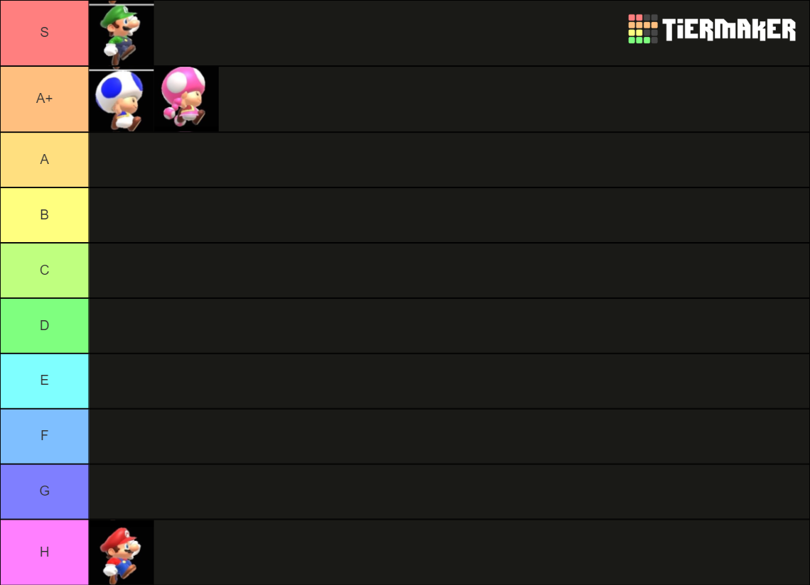 Super Mario Maker 2 Character Tier List (Community Rankings) - TierMaker