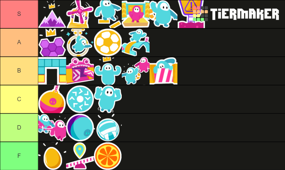 Fall Guy Games/Levels Tier List (Community Rankings) - TierMaker