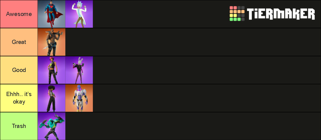 Fortnite C2 S7 Battle Pass Skins! Tier List (Community Rankings ...