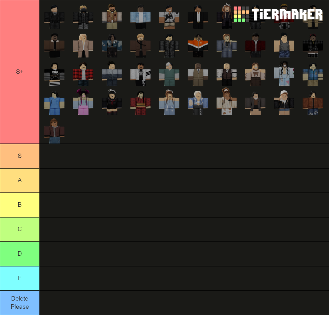 Roblox Specter Characters | 2.4 Tier List (Community Rankings) - TierMaker