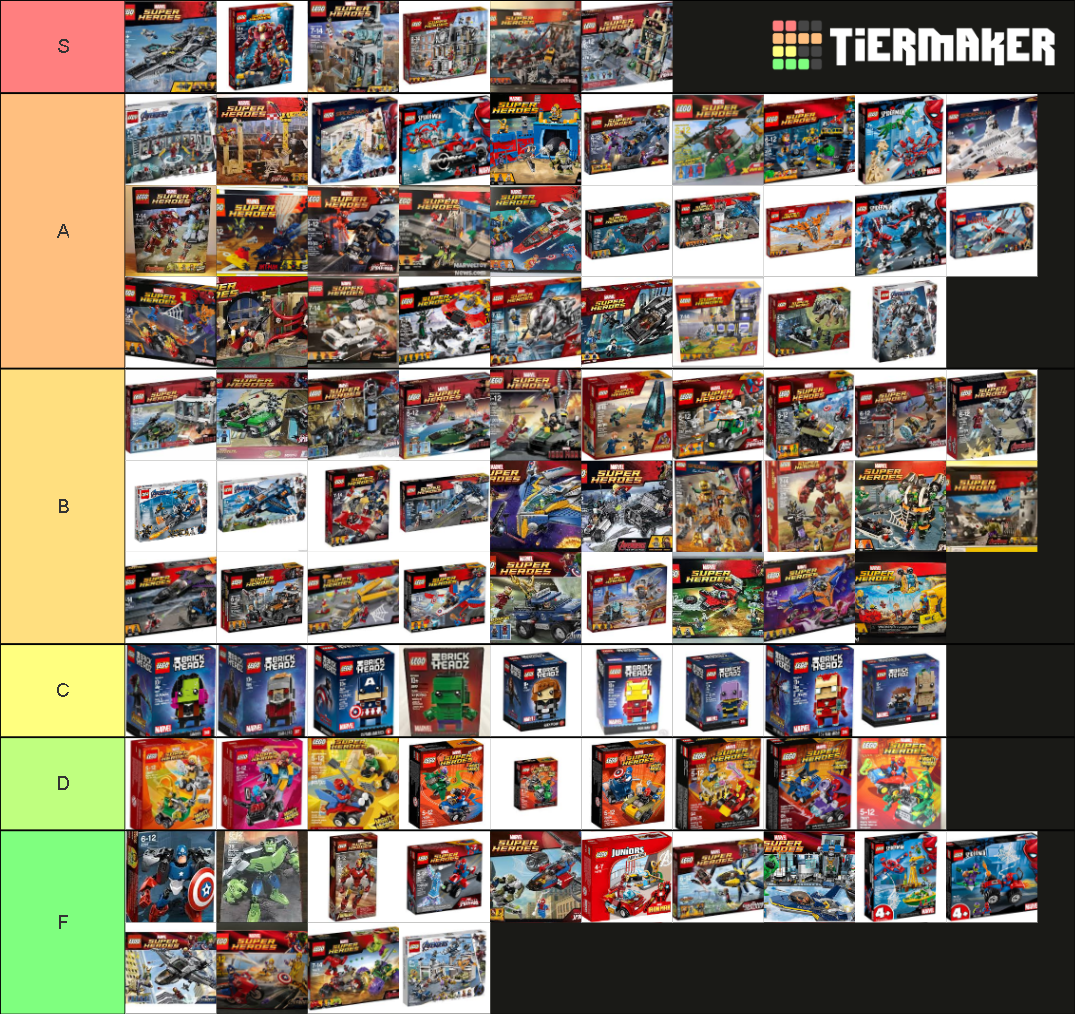 lego marvel sets rank Tier List (Community Rankings) - TierMaker