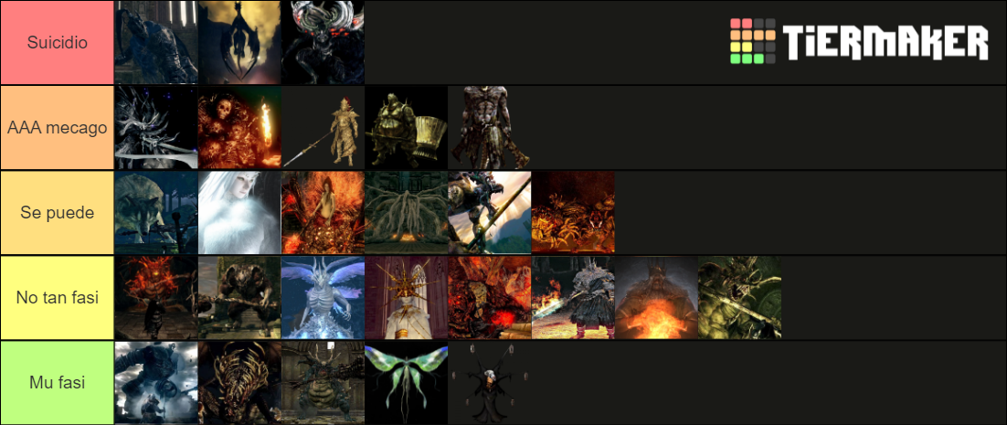 Dark souls 1 bosses Tier List (Community Rankings) - TierMaker