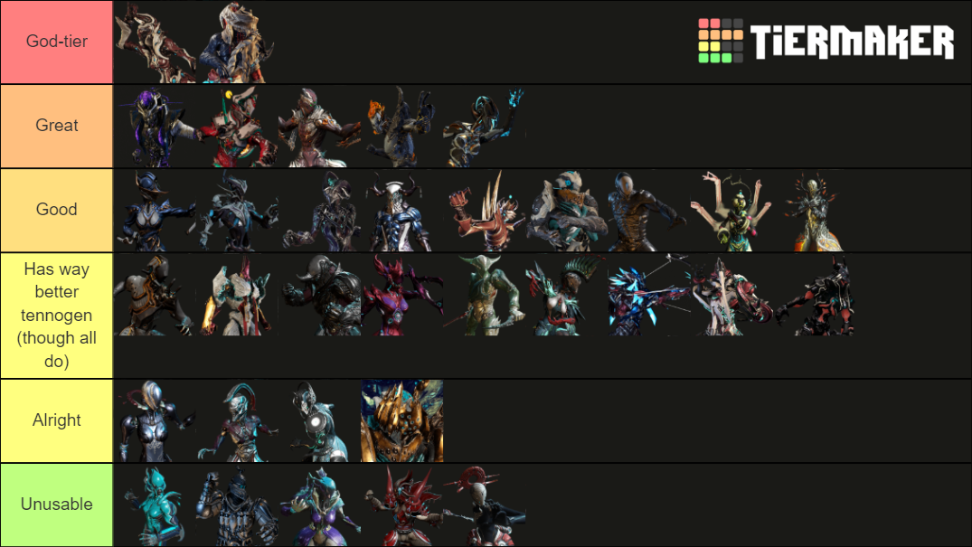 Warframe Deluxe Skins Tier List (Community Rankings) - TierMaker