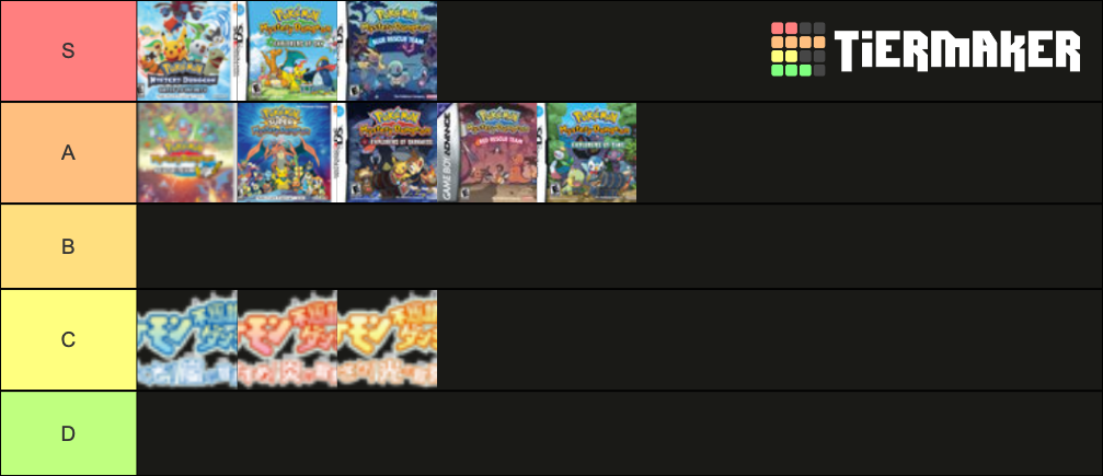 Pokemon Mystery Dungeon Games Tier List (Community Rankings) - TierMaker Pokemon Mystery Dungeon Games Tier List (Community Rankings) - TierMaker