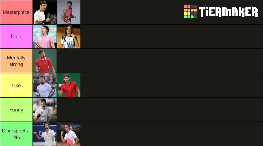 ATP Tennis Players Tier List (Community Rankings) - TierMaker