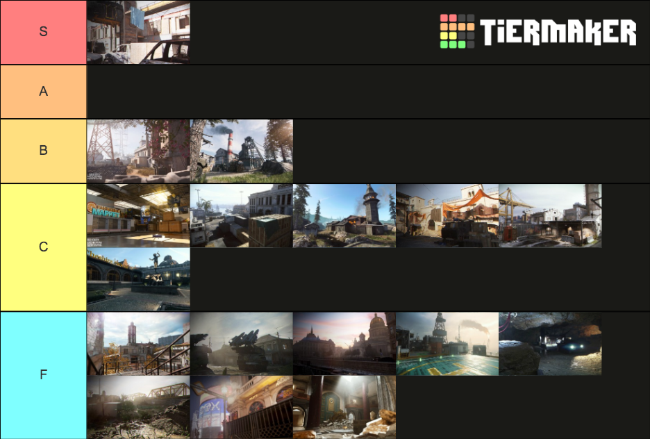 CoD maps Tier List (Community Rankings) - TierMaker