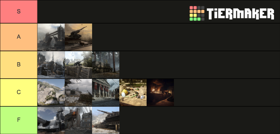 COD WW2 maps Tier List (Community Rankings) - TierMaker