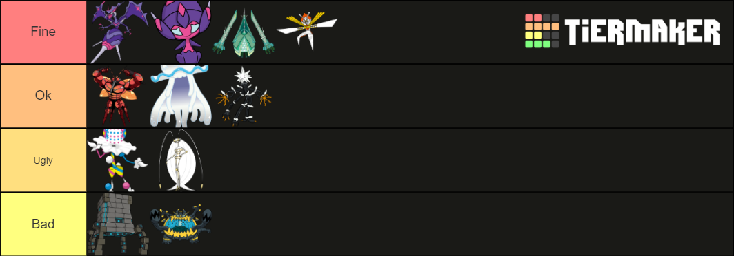 Pokémon Ultra Beasts Tier List (Community Rankings) - TierMaker