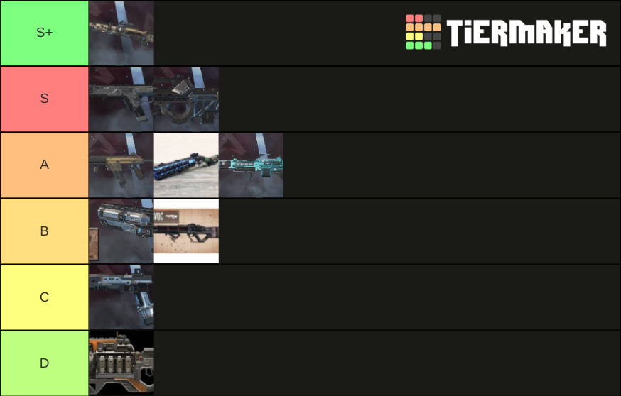 Apex Gun's Tier List (Community Rankings) - TierMaker