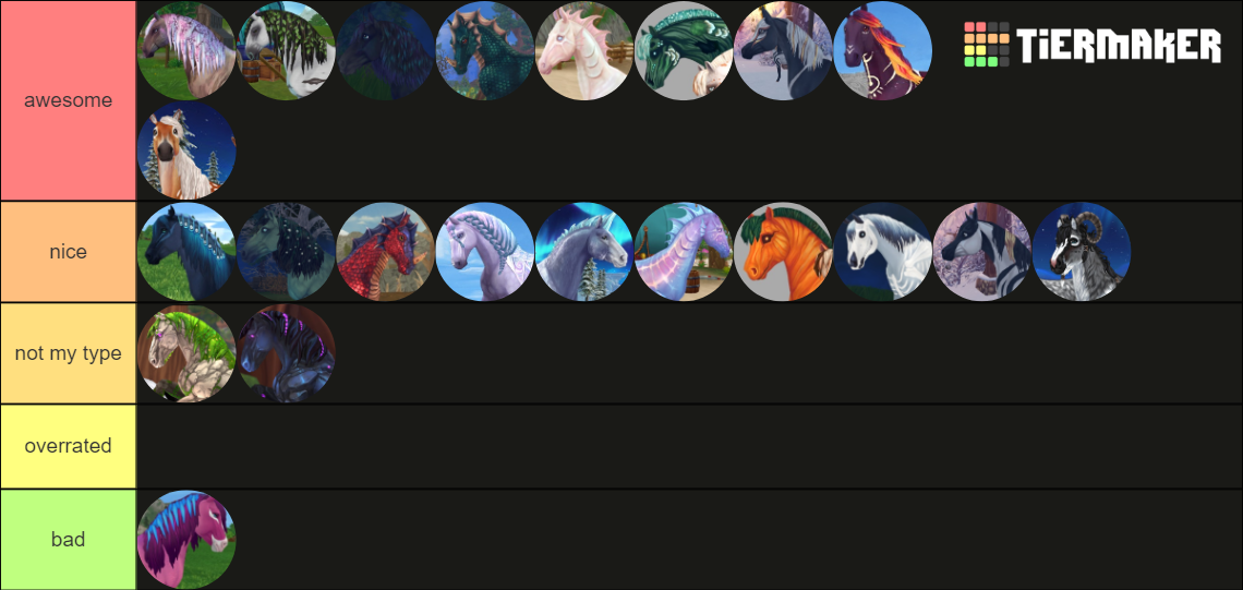 SSO: Magic Horses (GEN 3) Tier List (Community Rankings) - TierMaker