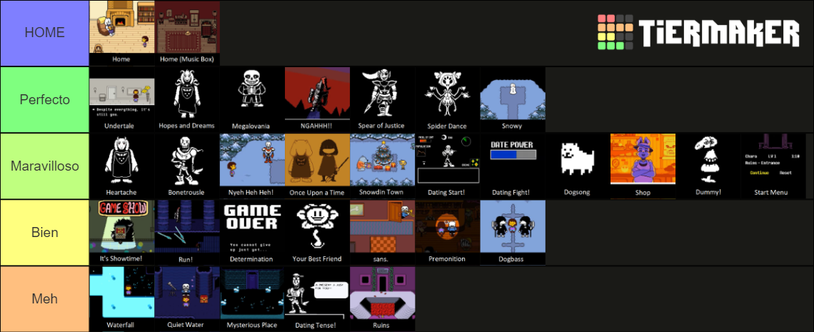 Undertale OST/Songs Tier List (Community Rankings) - TierMaker