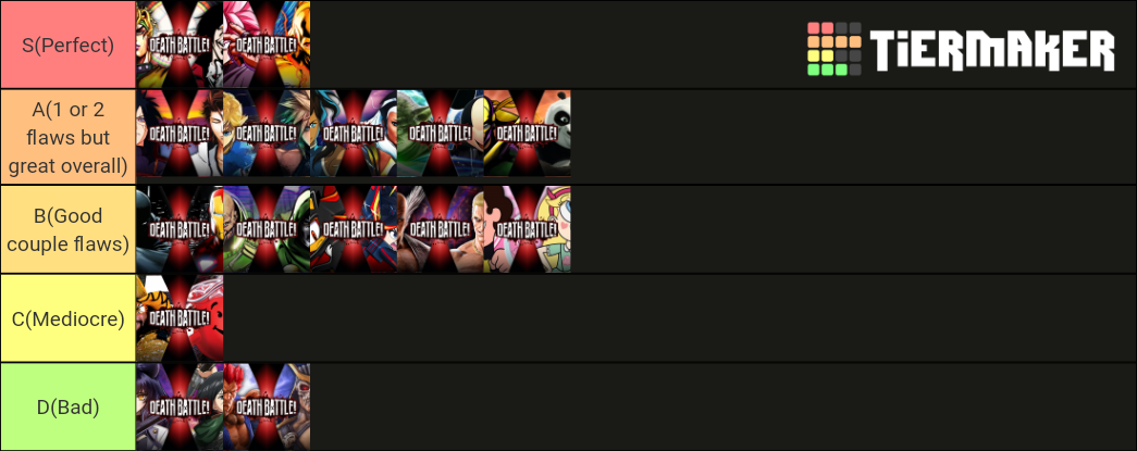 Death Battle Season 8 Tier List (Community Rankings) - TierMaker