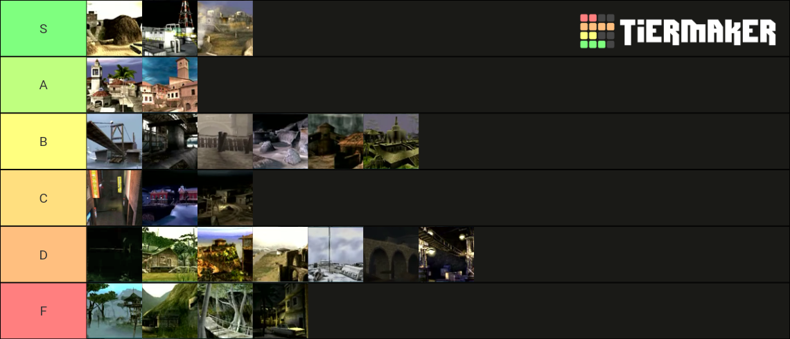 SOCOM II Multiplayer Maps Tier List (Community Rankings) - TierMaker