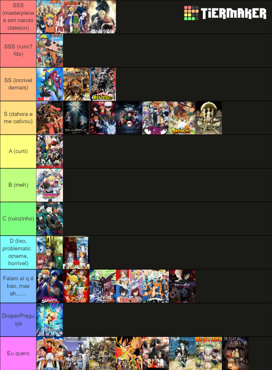 Top Amines + lista Tier List (Community Rankings) - TierMaker