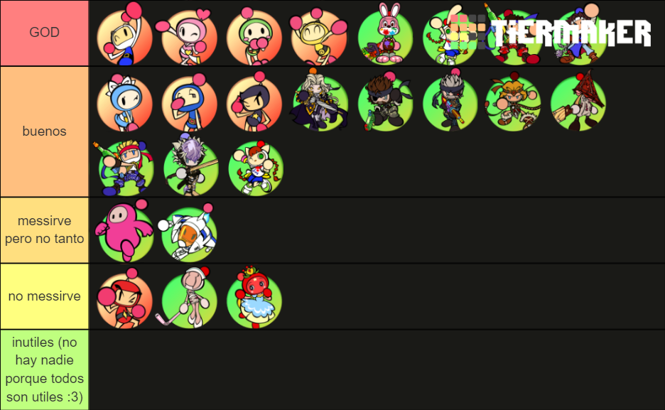 Super Bomberman R Online Characters Tier List (Community Rankings ...