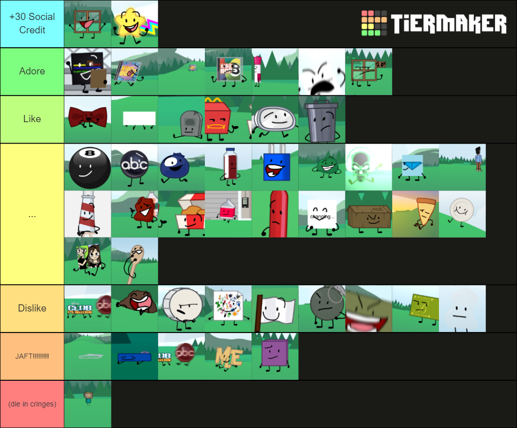 Object Filler Again (OFA) Tier List (Community Rankings) - TierMaker
