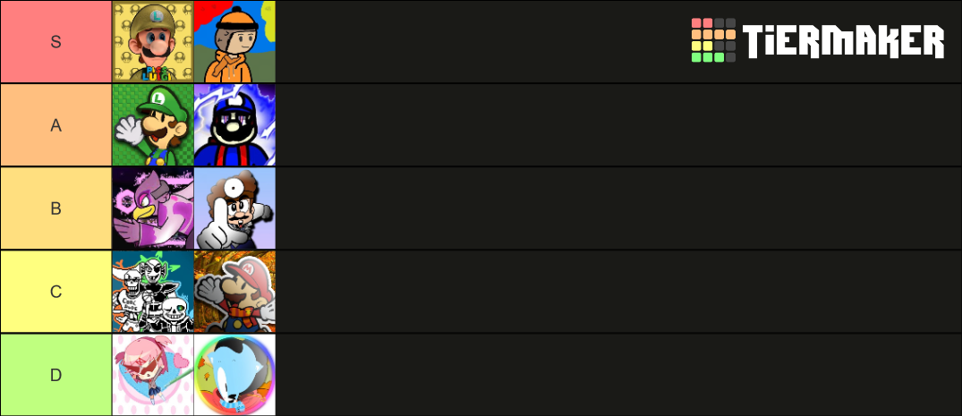 Random Tier List (Community Rankings) - TierMaker