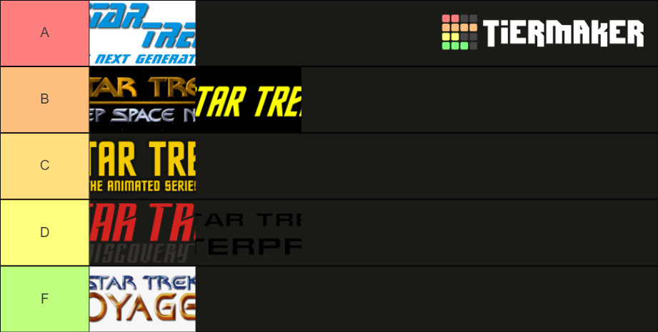 Star Trek Series Tier List (Community Rankings) - TierMaker