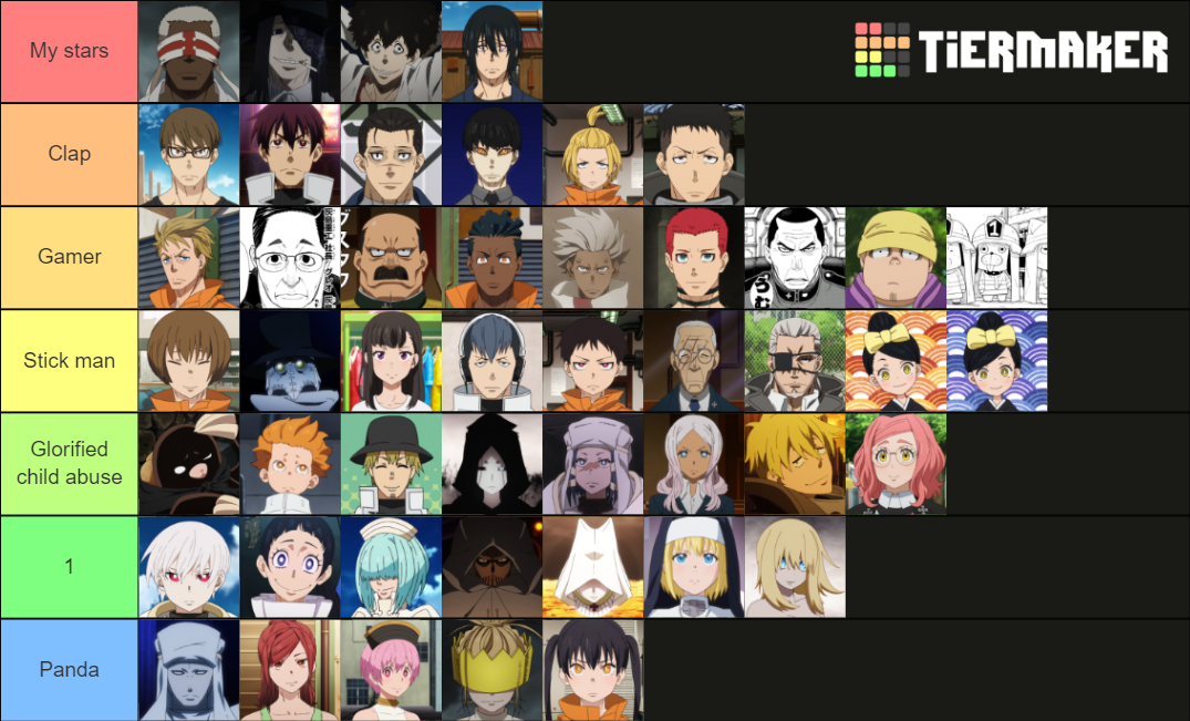 fire force characters Tier List (Community Rankings) - TierMaker